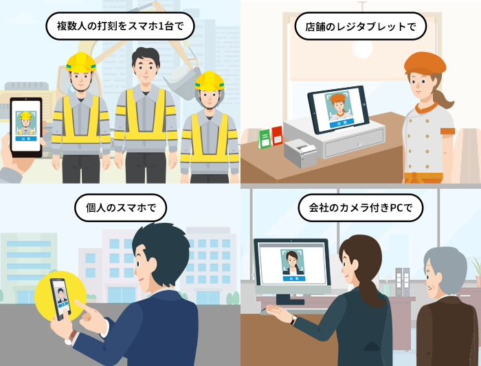 「顔」打刻できる勤怠管理システム「Touch On Time（タッチオンタイム）」